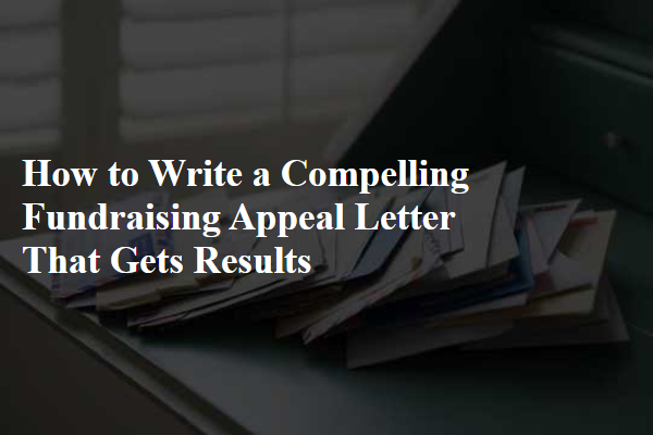 How to Write a Compelling Fundraising Appeal Letter That Gets Results ...