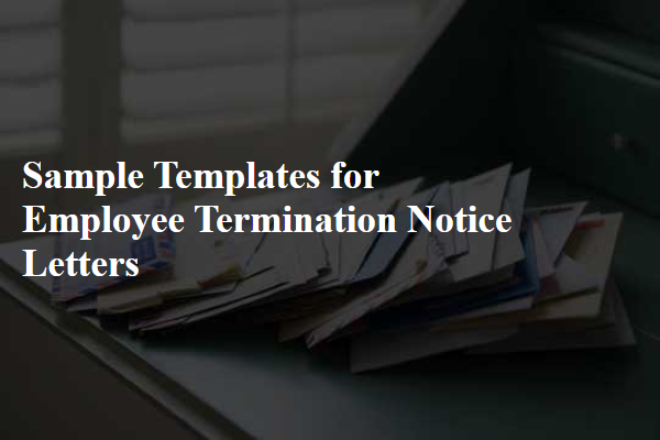 Sample Templates for Employee Termination Notice Letters - Free Samples ...