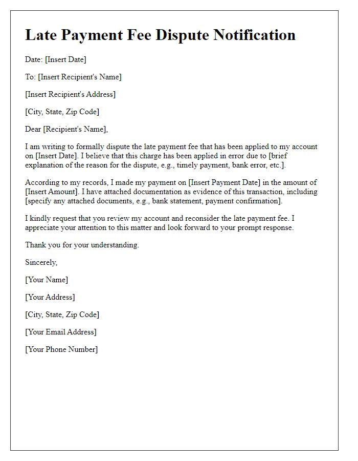 Letter Template For Late Payment Fee Waiver Free Samples In PDF