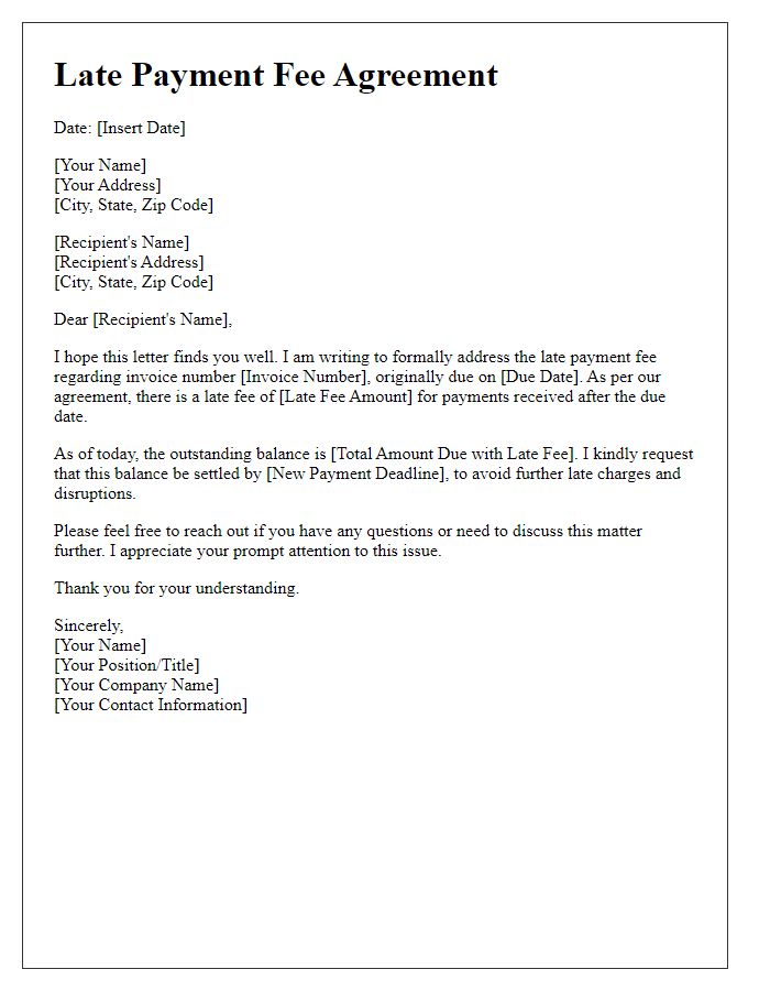 Letter Template For Rent Late Fee Schedule Free Samples In PDF Letterin