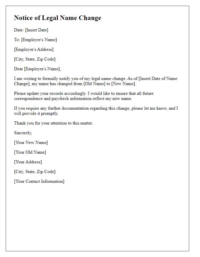 Letter Template For Legal Name Change Request Free Samples In PDF Letter Template For Legal Name Change Request Free Samples In PDF