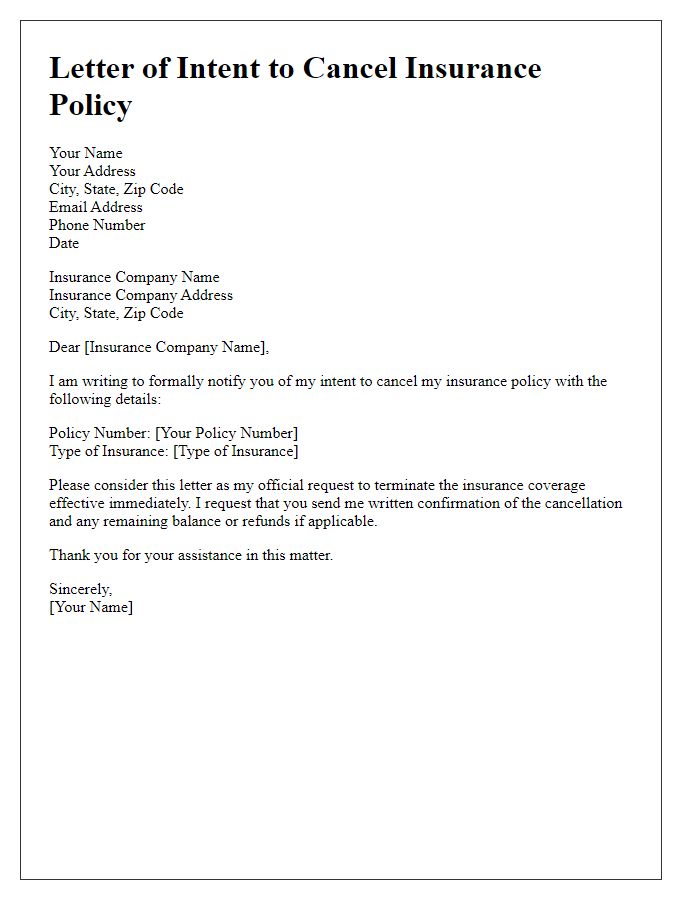 Letter Template For Insurance Policy Cancellation Free Samples In PDF Letter Template For Insurance Policy Cancellation Free Samples In PDF